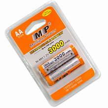 MP Rechargeable Battery AA Ni-MH 3000mAh 1.2V(2pcs)