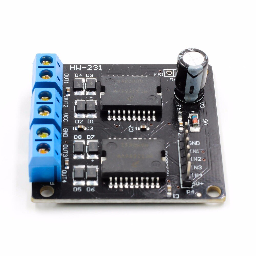 MC33886 Dual DC Motor Driver (5A Continuous)