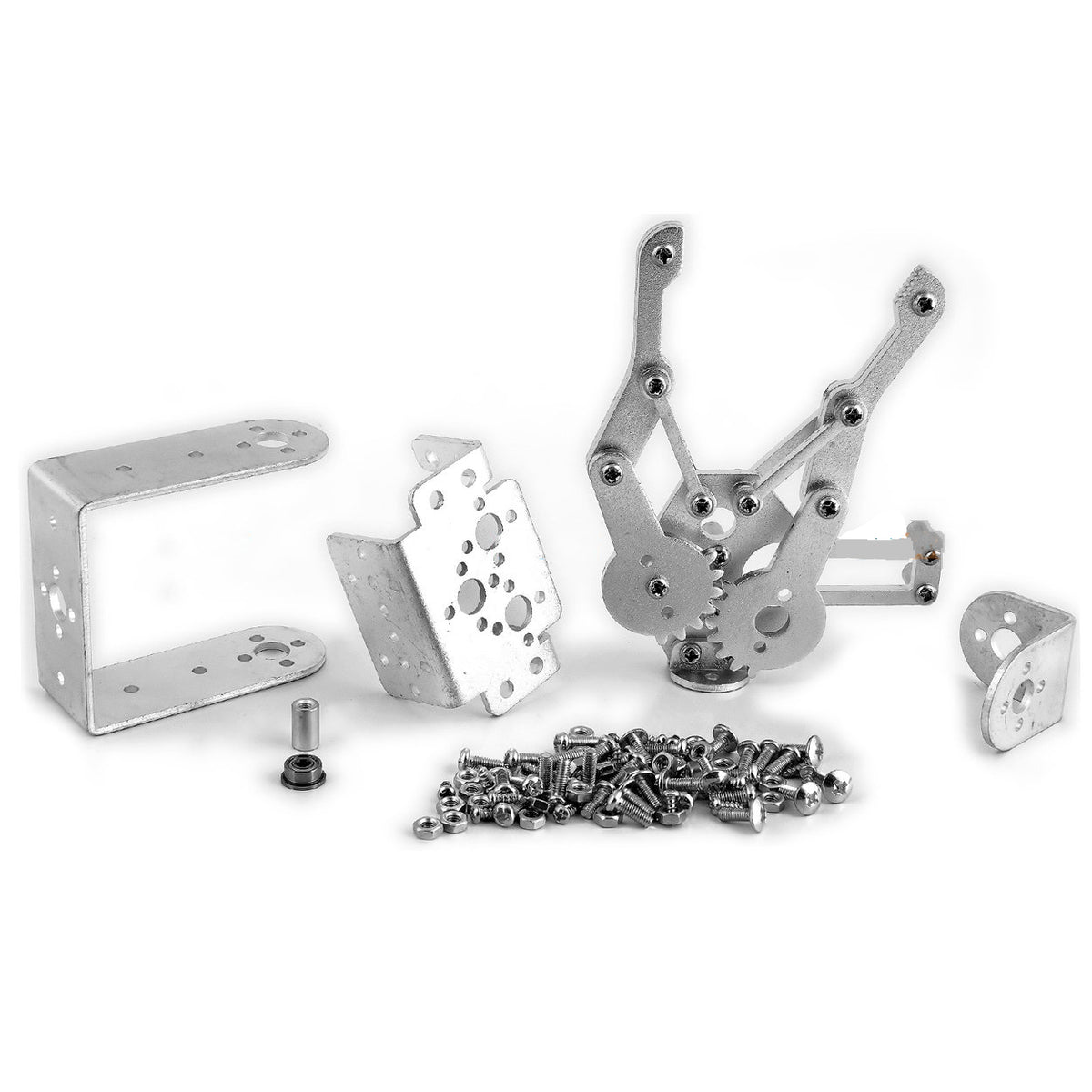 2DOF Metal Gripper Robot Arm with Base(21cm)