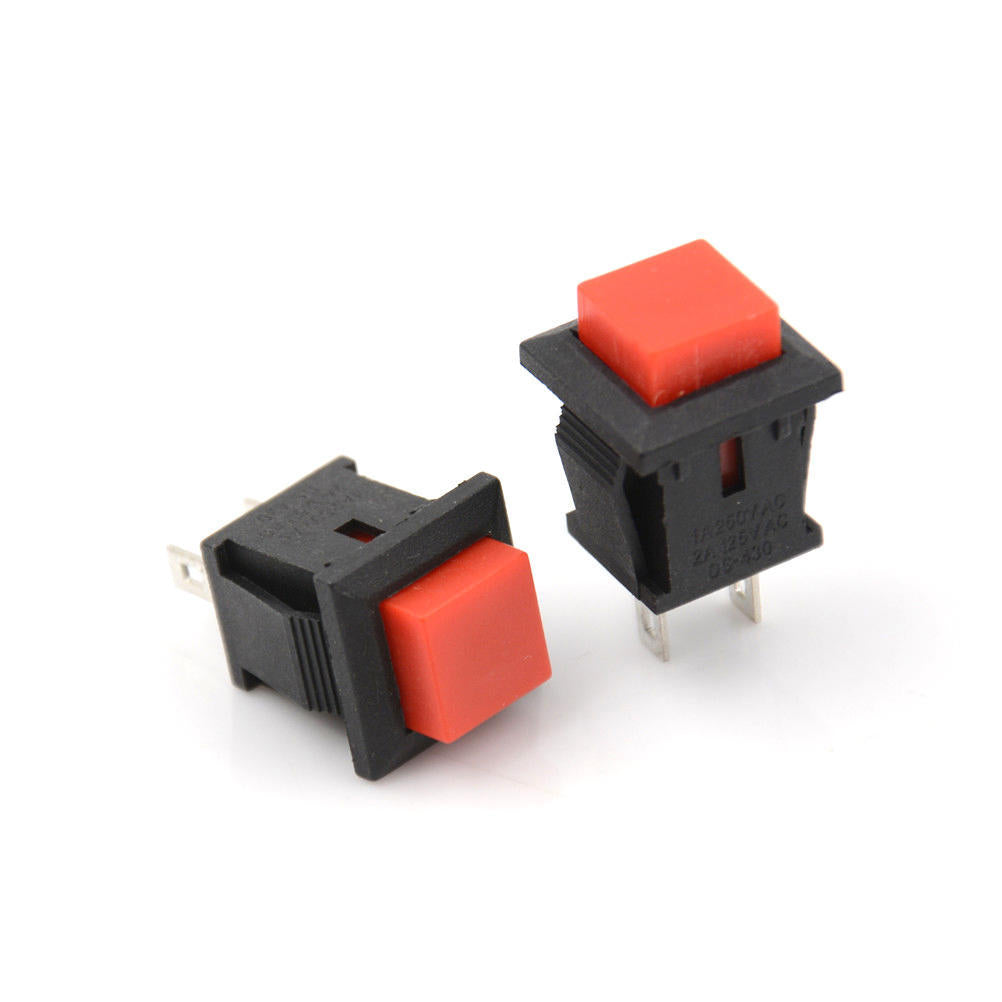 Mini Red Square Push Button Switch (HQ)